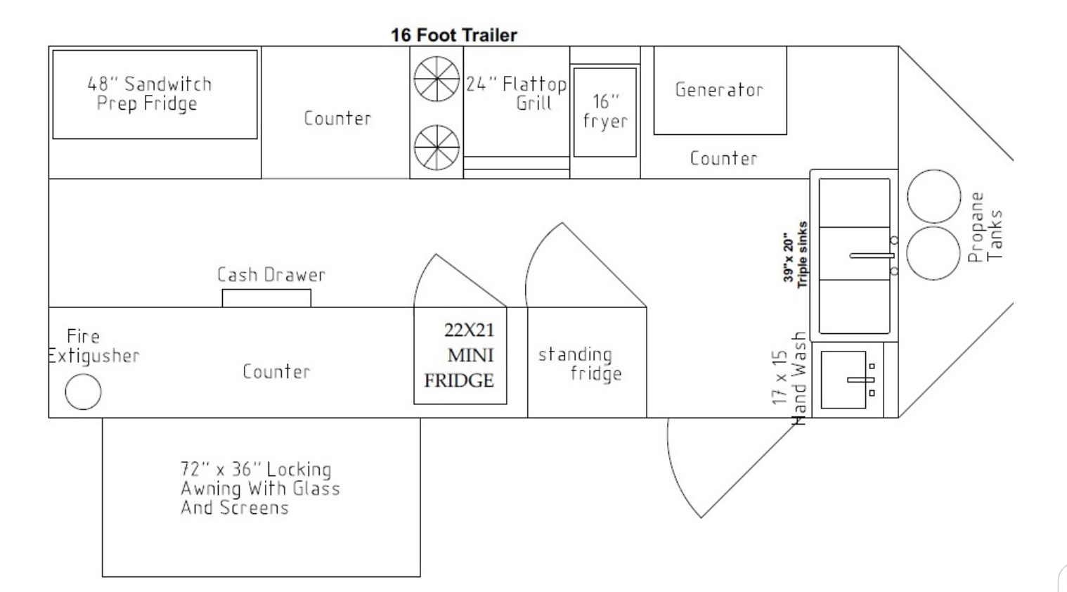 How to Design a Food Truck Floor Plan: Food Truck Layouts, Blueprints ...