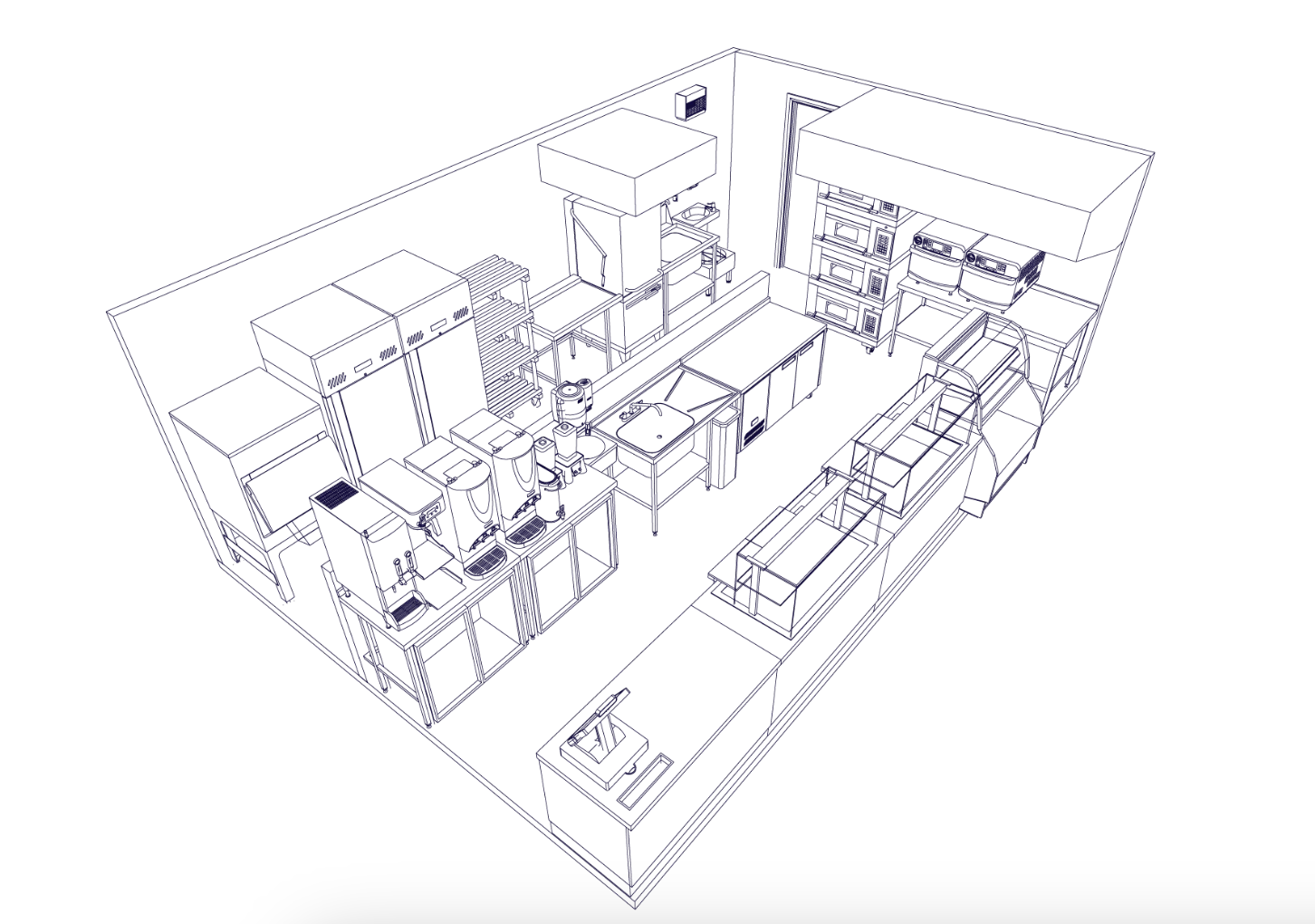 How to Design a Juice Bar Floor Plan: Juice Bar Layouts, Blueprints and ...