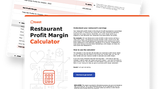 Free Restaurant Profit Margin Calculator | Toast | Toast POS