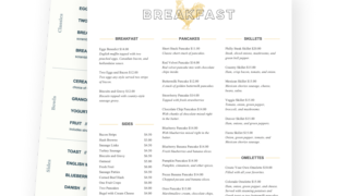 Free Breakfast Menu Templates | Toast | Toast POS