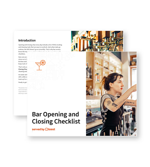 Bar Opening and Closing Checklist | Toast POS