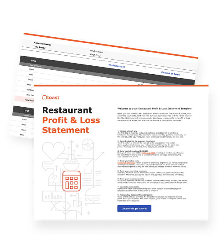 Free Restaurant Profit and Loss Statement Template | Toast | Toast POS