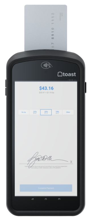 Toast Go® 2 | Handheld POS System for Restaurants